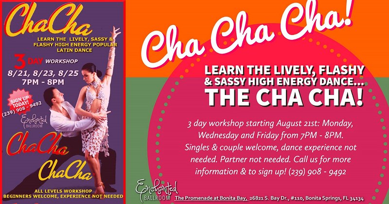 Enchanted Ballroom Dance Workshop Cha Cha Cha Promenade At Bonita Bay