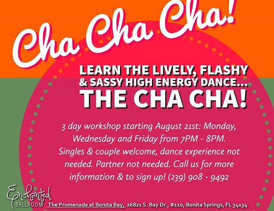 Enchanted Ballroom Dance Workshop Cha Cha Cha Promenade At Bonita Bay