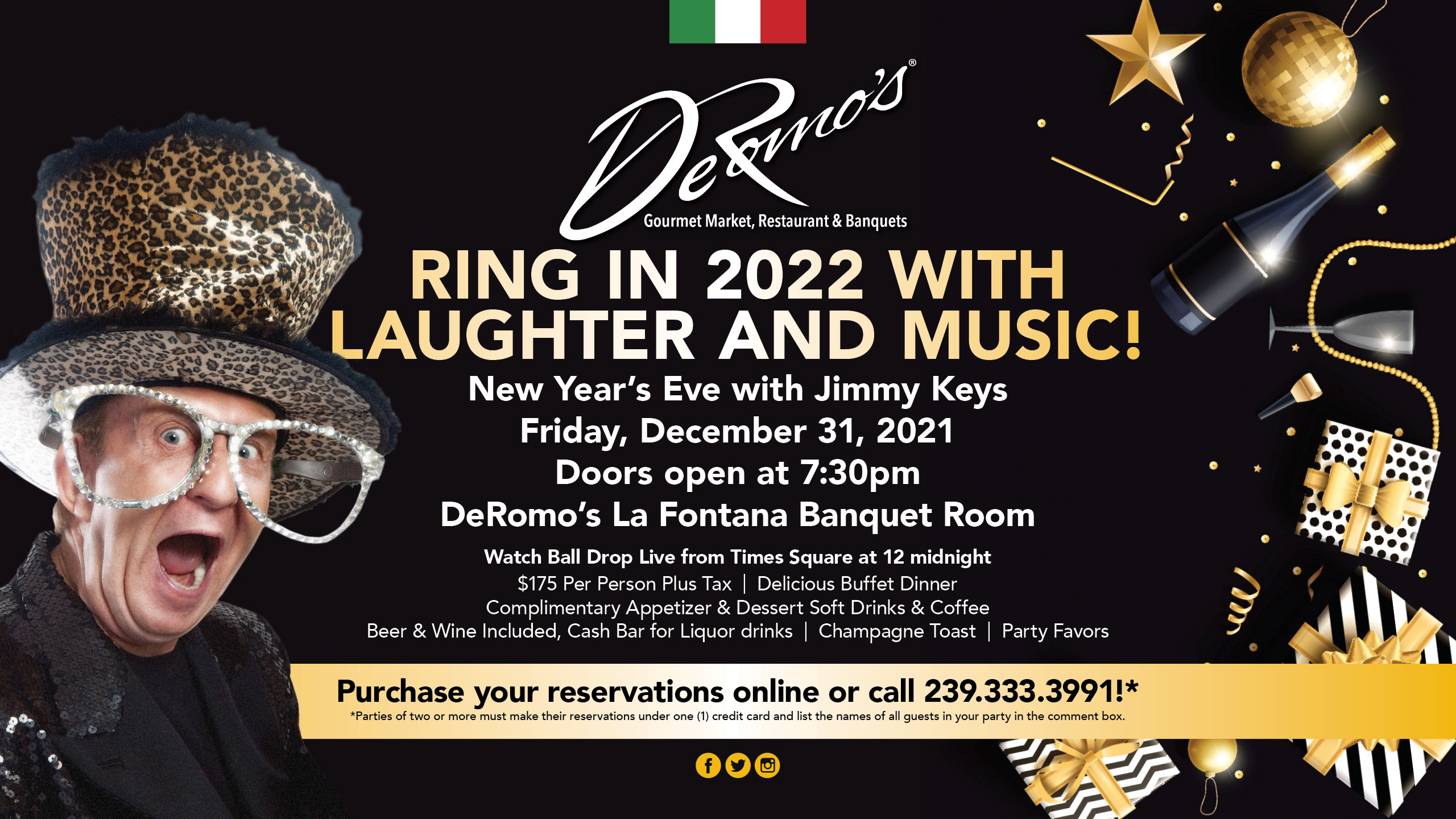 New Year's Eve Party at La Fontana Room | Promenade at Bonita Bay