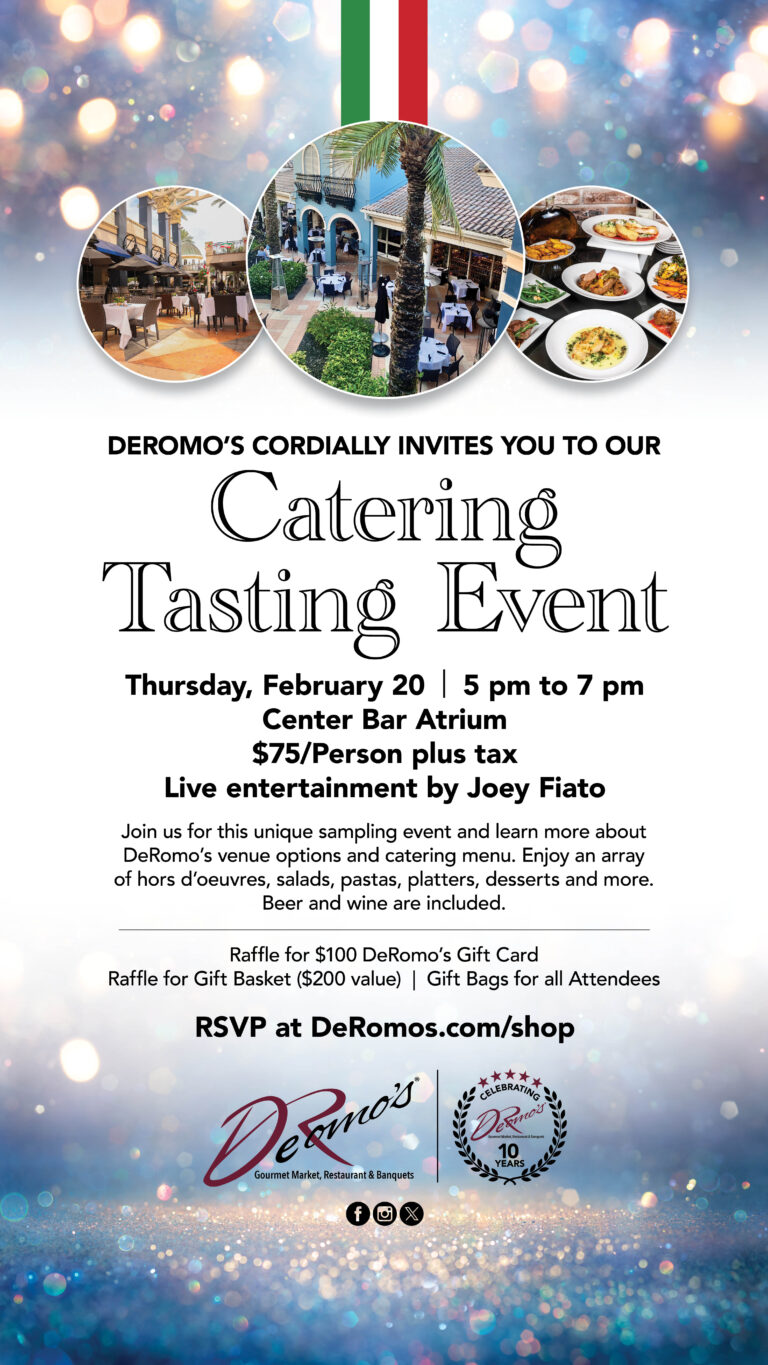 DeRomo's Catering Tasting Event | Promenade at Bonita Bay