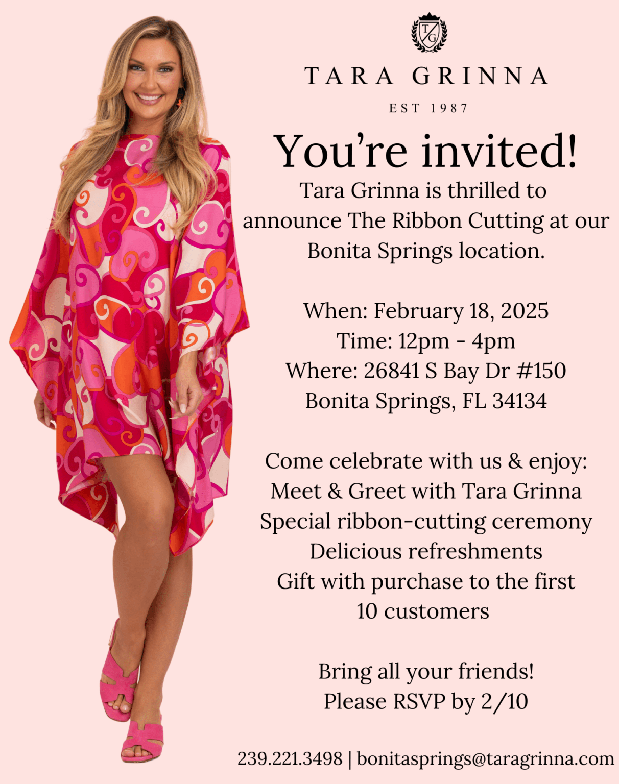 Tara Grinna Swimwear Ribbon Cutting | Promenade at Bonita Bay