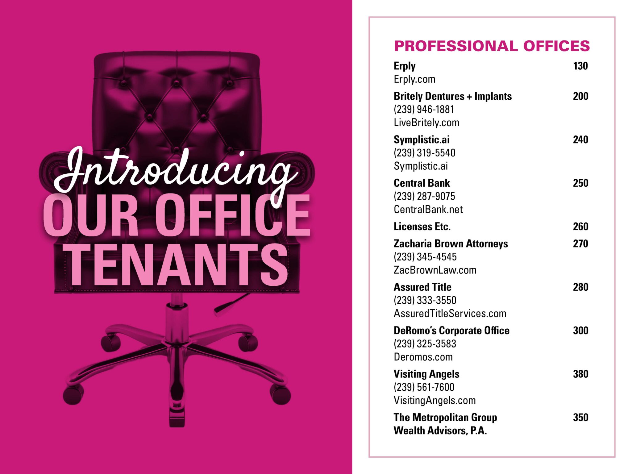 Meet our newest office tenants! | Promenade at Bonita Bay